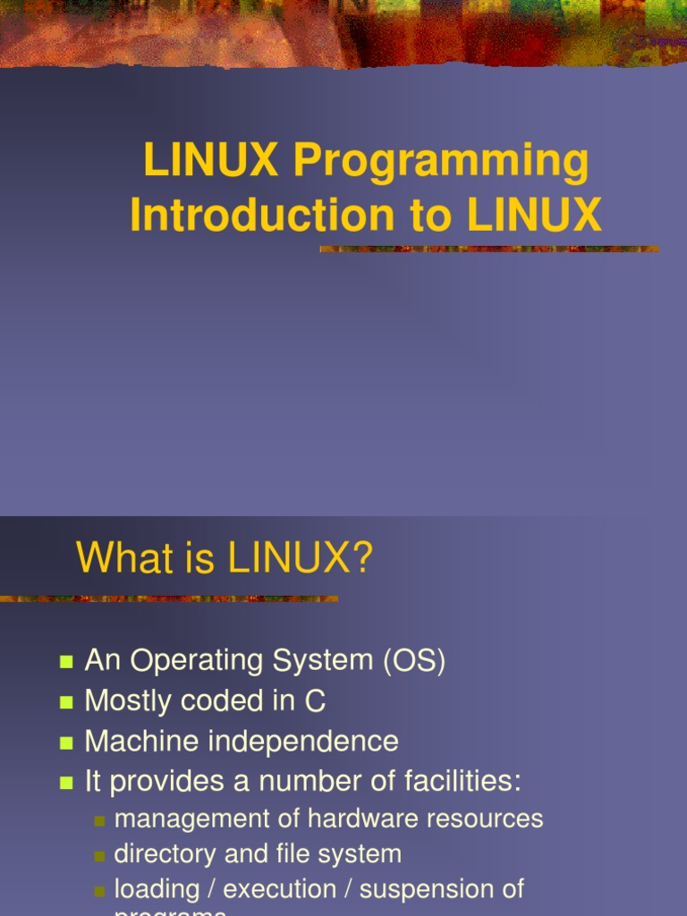 Linux Programming Unit I Unix Computer File