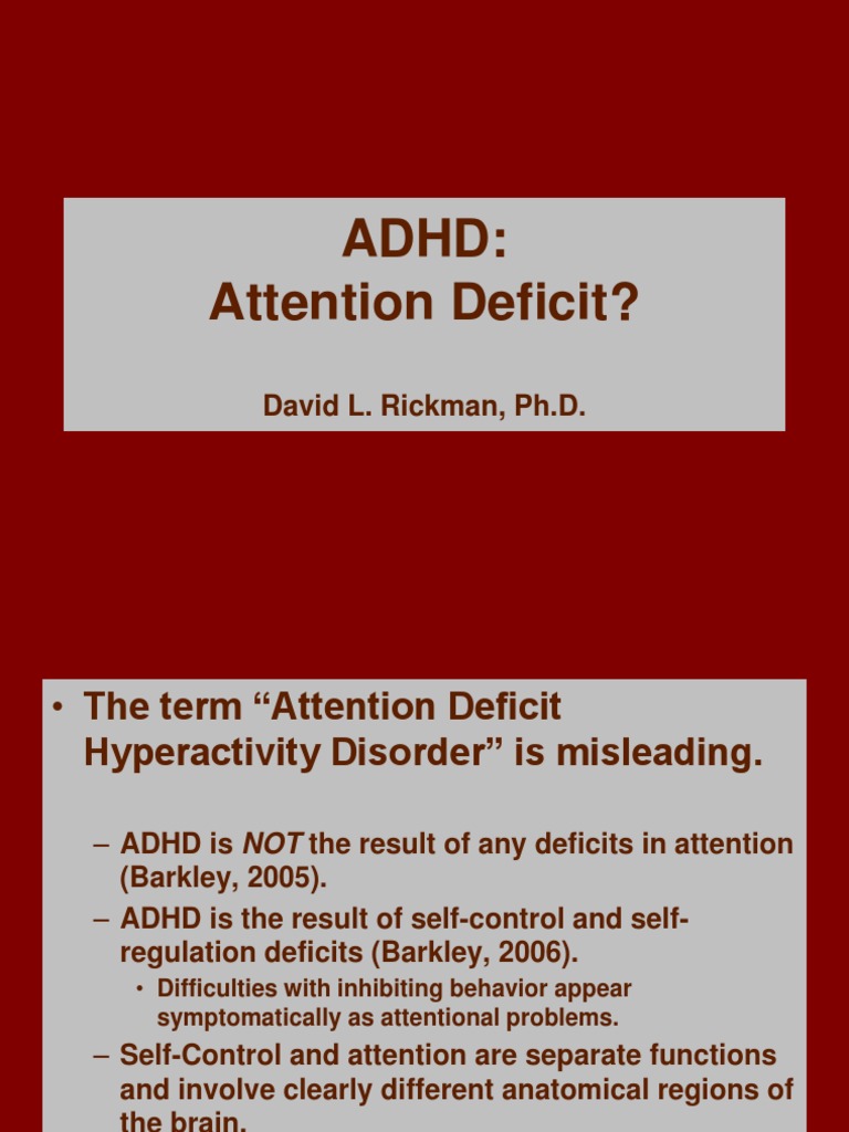 ADHD Powerpoint | Attention Deficit Hyperactivity Disorder | Nervous System