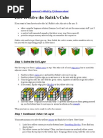 How To Solve A 4x4 Rubik's Cube (Complete Guide) | PDF | Teaching ...