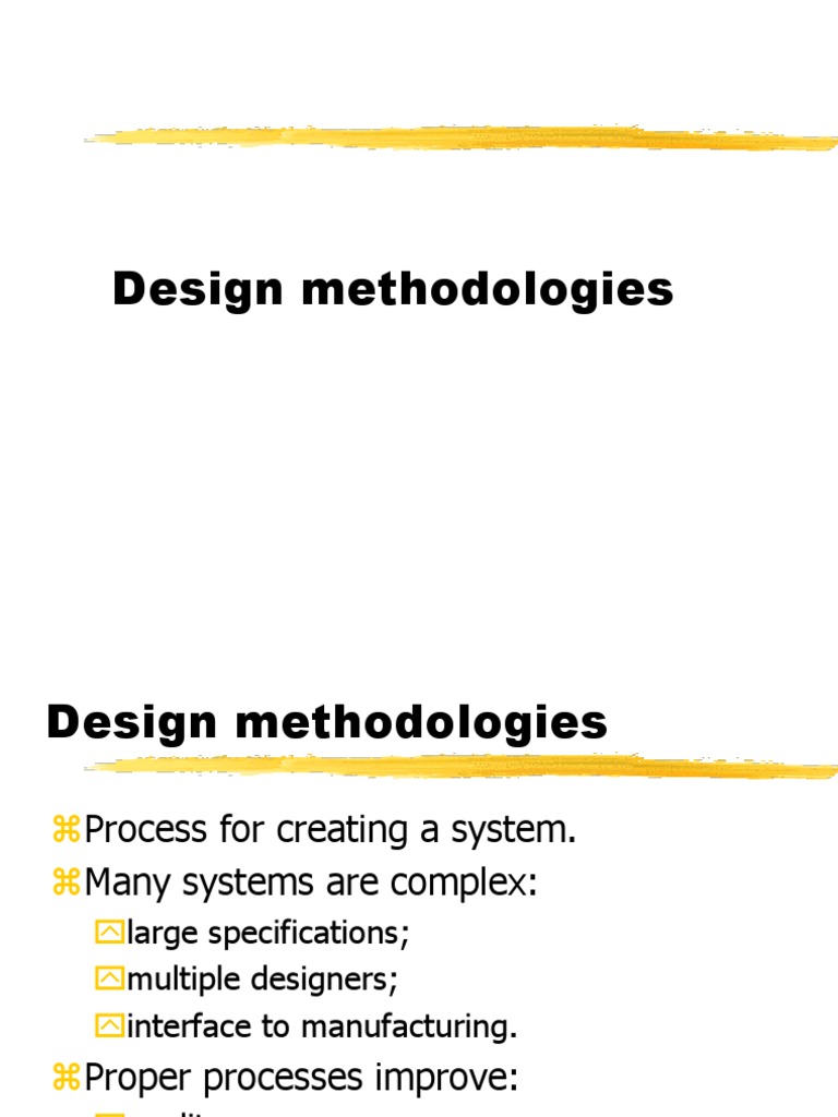 Design Methodologies in Embedded System | PDF | Software Development ...