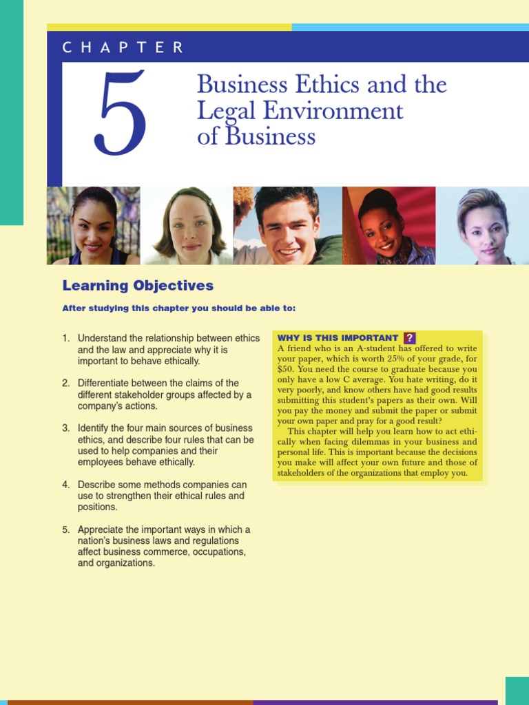 Business Ethics and Legal Environment | PDF | Stakeholder (Corporate ...