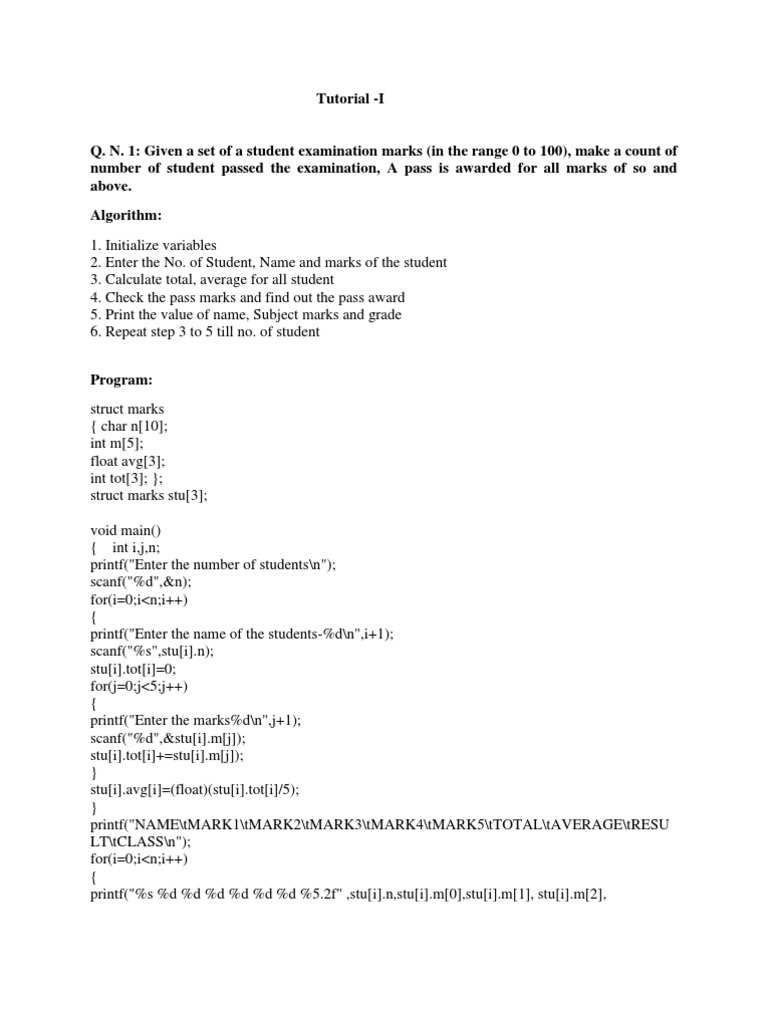 Tutorial | PDF | Summation | Integer