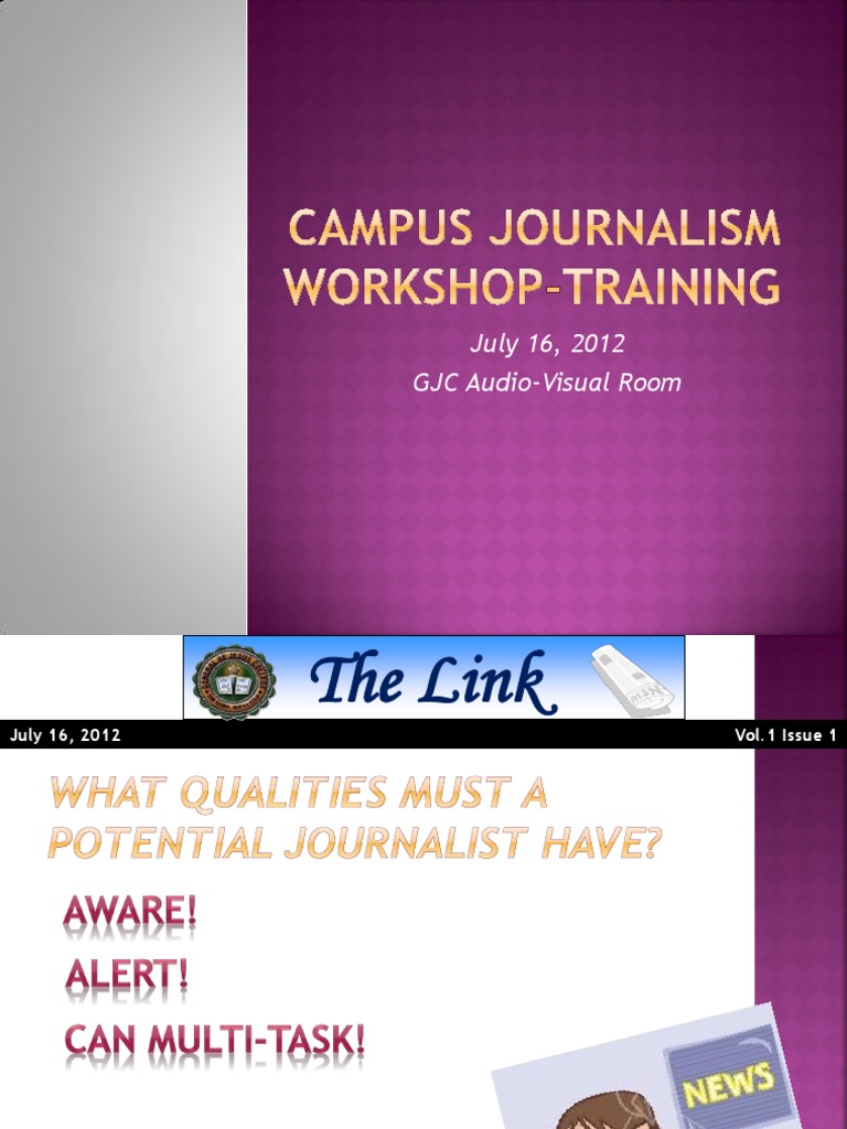 Campus Journalism - Newspaper Style | Download Free PDF | Verb ...