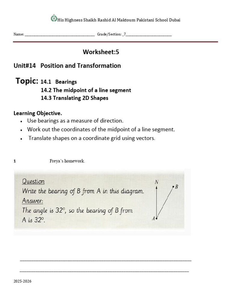 Worksheet Unit | PDF | Triangle | Geometric Shapes