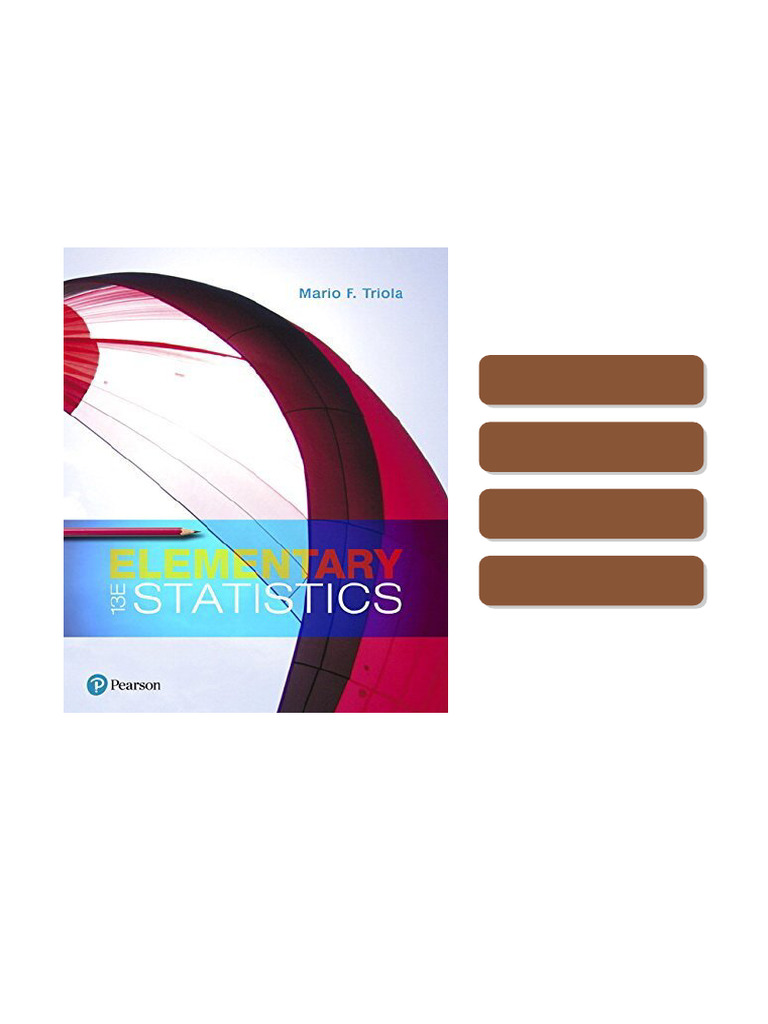 Elementary Statistics 13th Edition Triola Mario F exclusive release ...