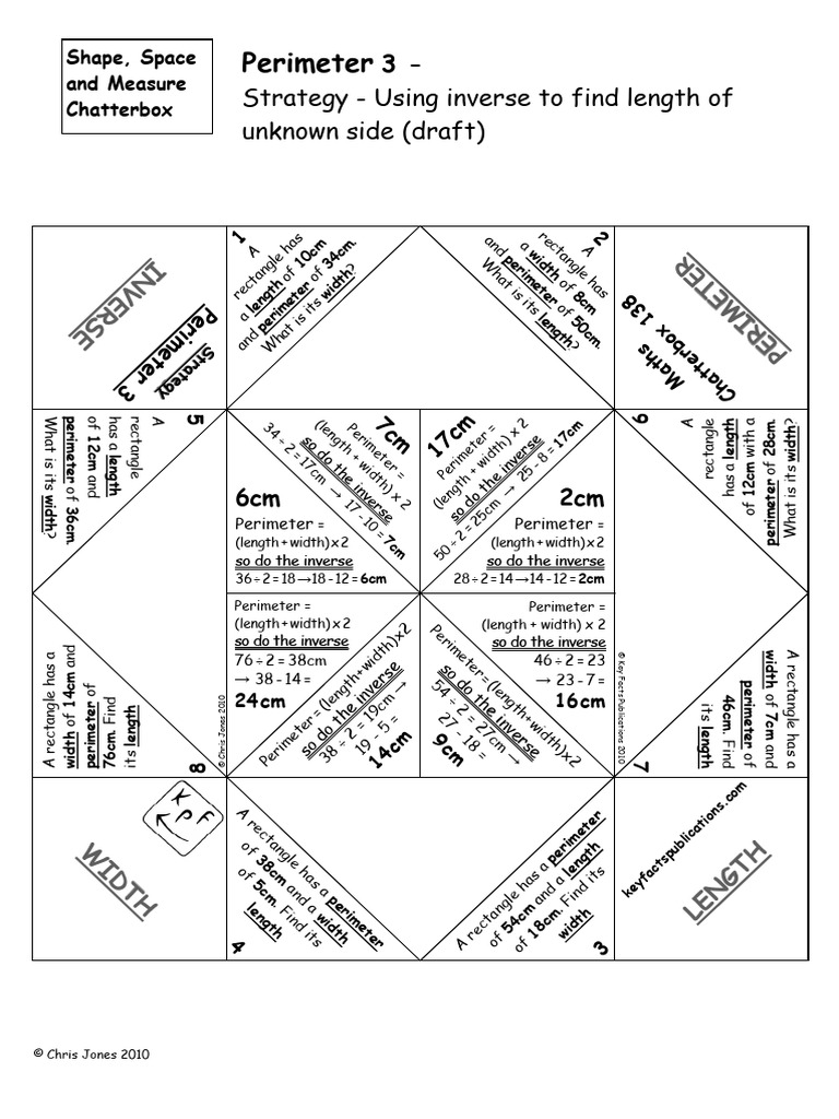 Perimeter Chatterbox 3 | PDF | Length | Distance