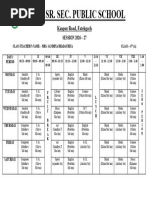 Class-wise Time Table 2025-26 | PDF | Languages Of India | Inquiry