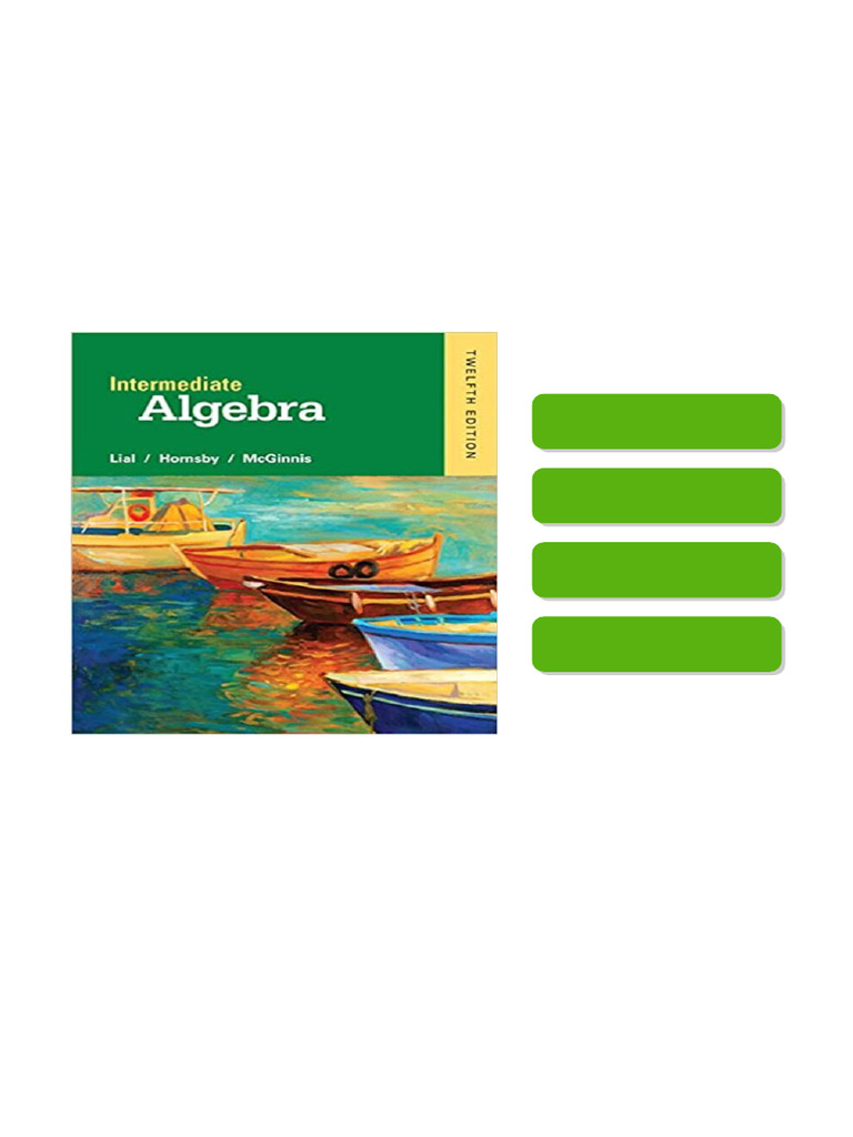 Solution Manual for Intermediate Algebra 12th edition Lial Hornsby and ...
