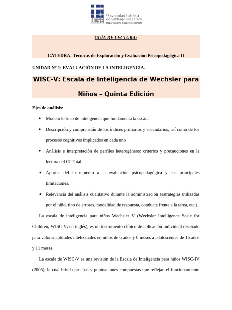 guia de lectura- inteligencia | PDF