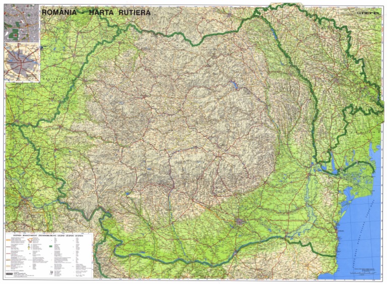 Harta Rutiera Romaniei