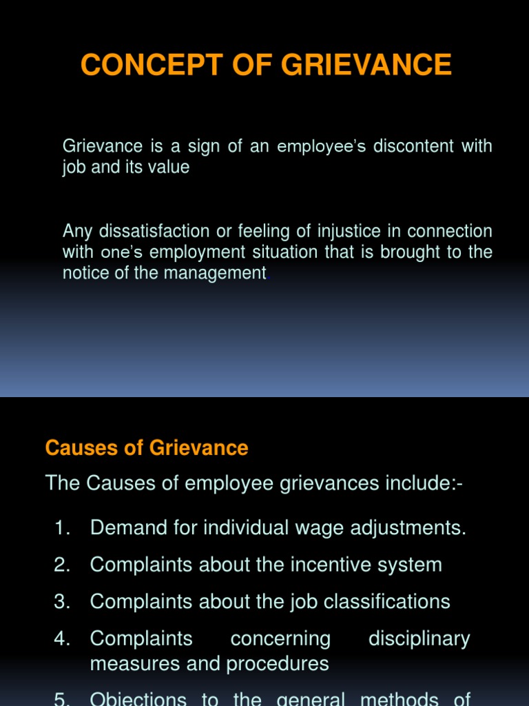 Grievance | Download Free PDF | Trade Union | Collective Bargaining