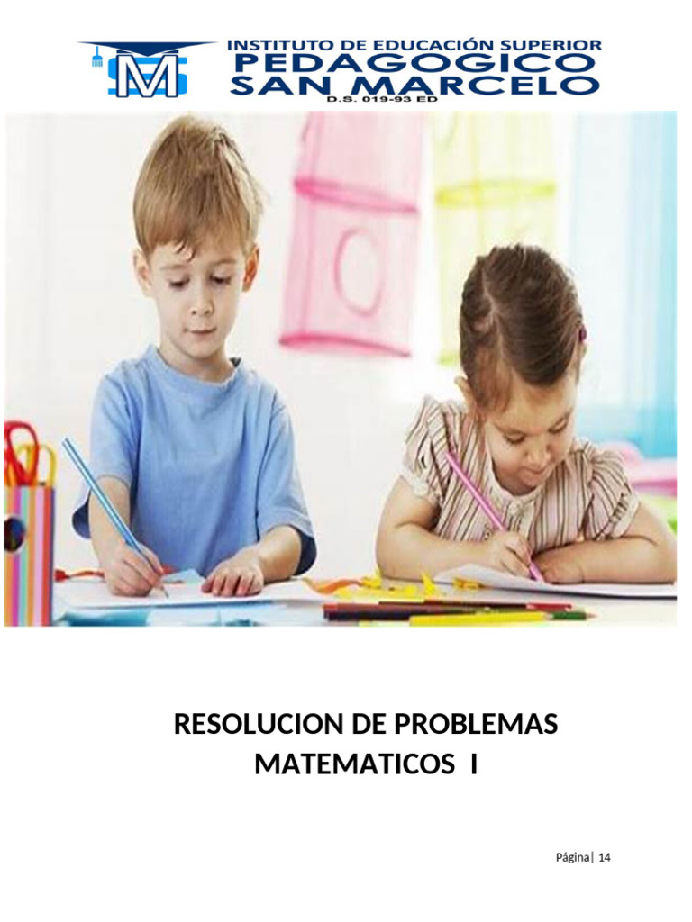 RESOLUCION DE PROBLEMAS MATEMATICOS I | PDF