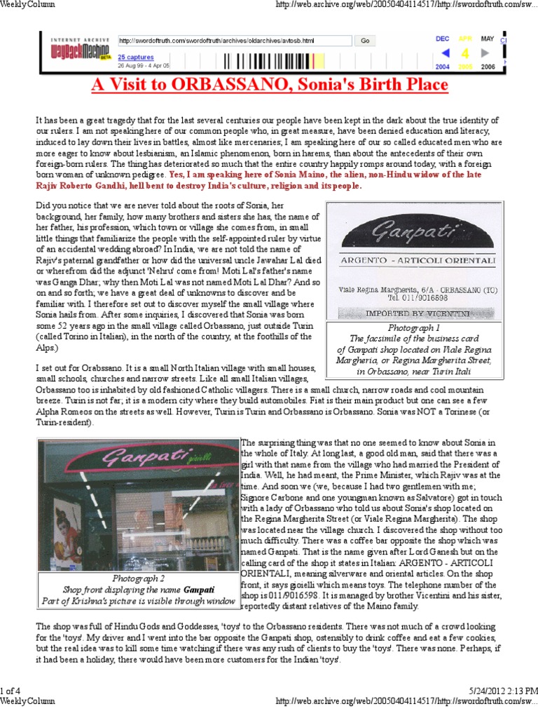 Antonio Maino Birth Place | Religion And Belief | Religion & Spirituality