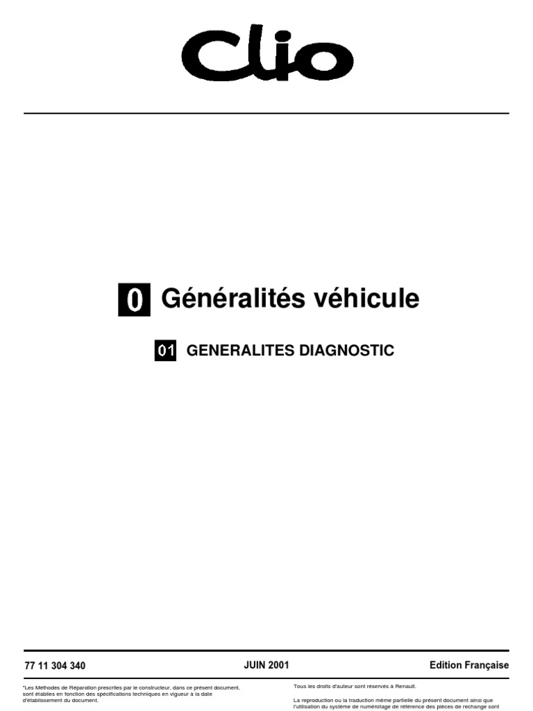 Diagnostic et fonctions Clio 3 | PDF | Injection (moteur) | Moteur diesel