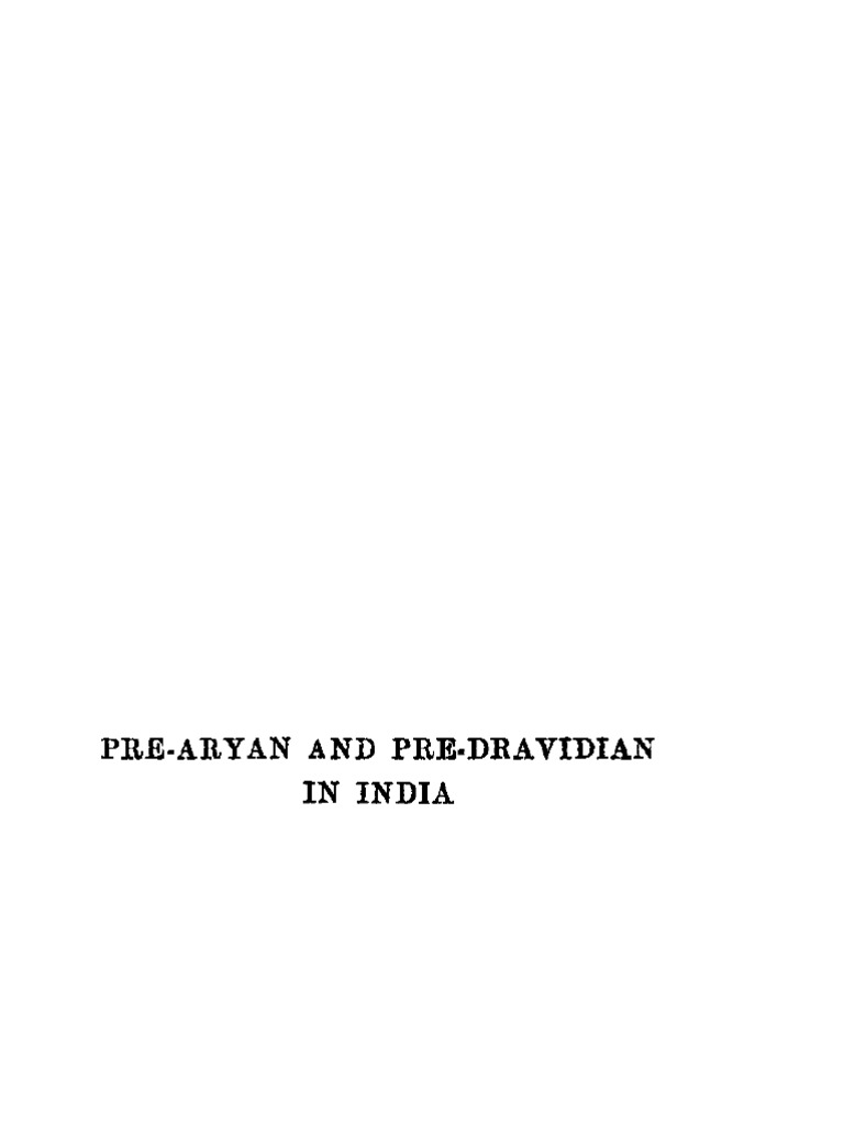 Pre-Aryan and Pre-Dravidian in India | PDF | Languages Of Asia | Languages