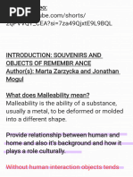 Understanding Artifacts, Sociofacts, and Mentifacts | PDF