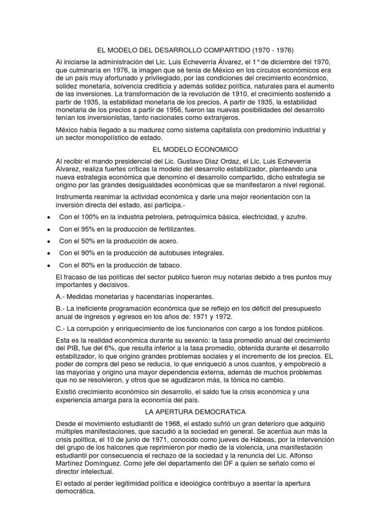El Modelo Del Desarrollo Compartido | PDF