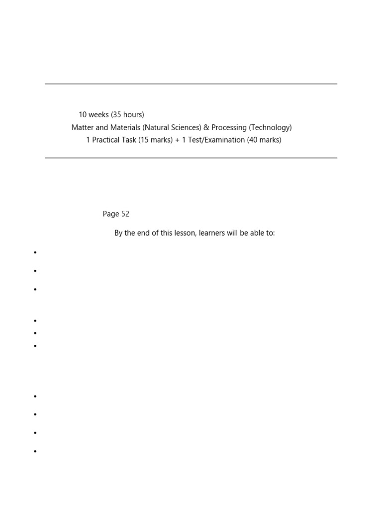 Grade 6 Natural Sciences Lesson Plan Andnote Term 2 | PDF