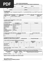 Post Office NSC Form | PDF