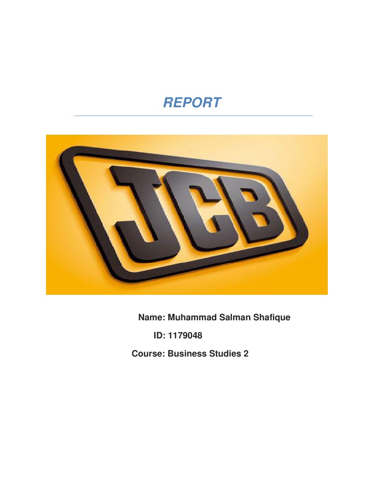 JCB Report | PDF | Employment | Sustainability
