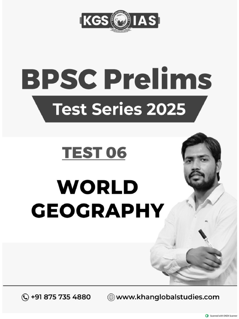 Test 6 World Geography | PDF