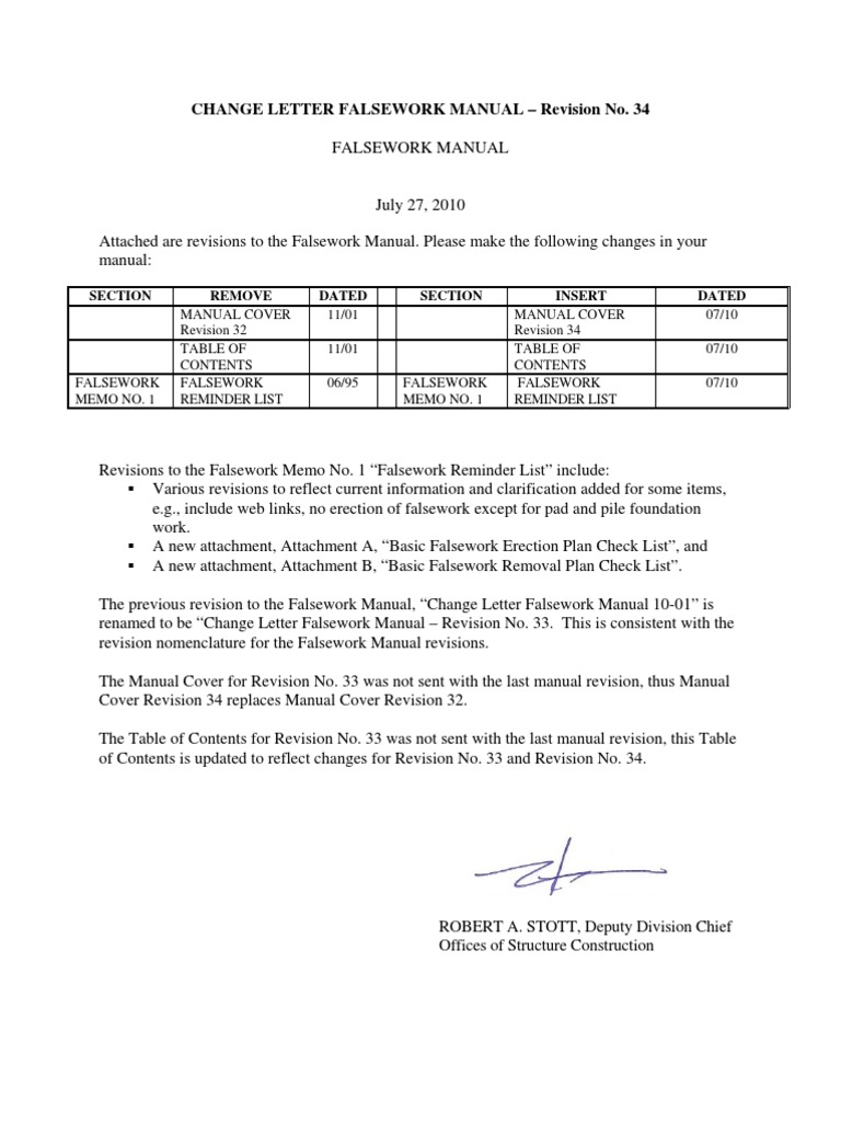 Falsework Manual Revision 34 Updates | PDF | Deep Foundation ...