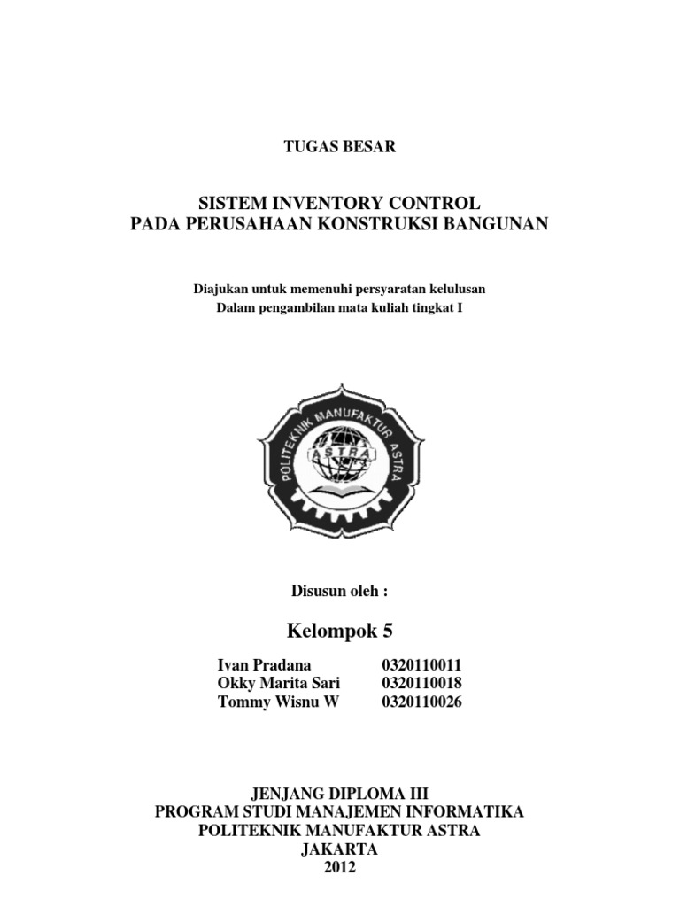 Laporan Tugas Besar Kelompok 5 (Flowchart, DFD, ERD, CDM, PDM) | PDF