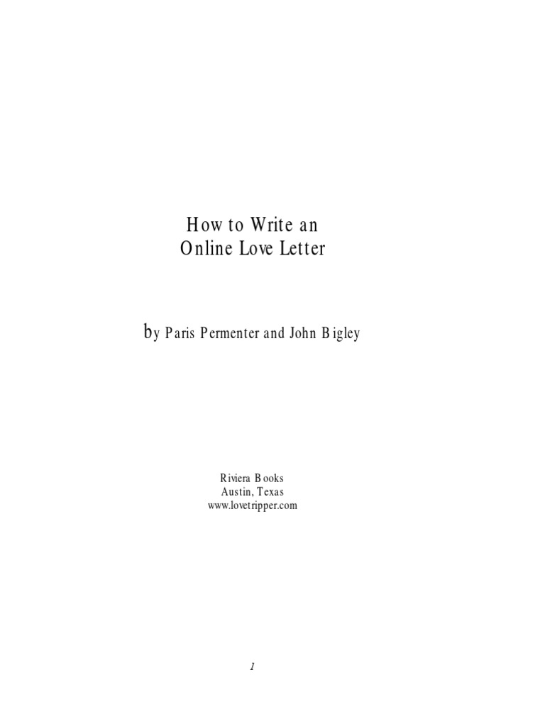 Love Letter Guide | Download Free PDF | Sans Serif