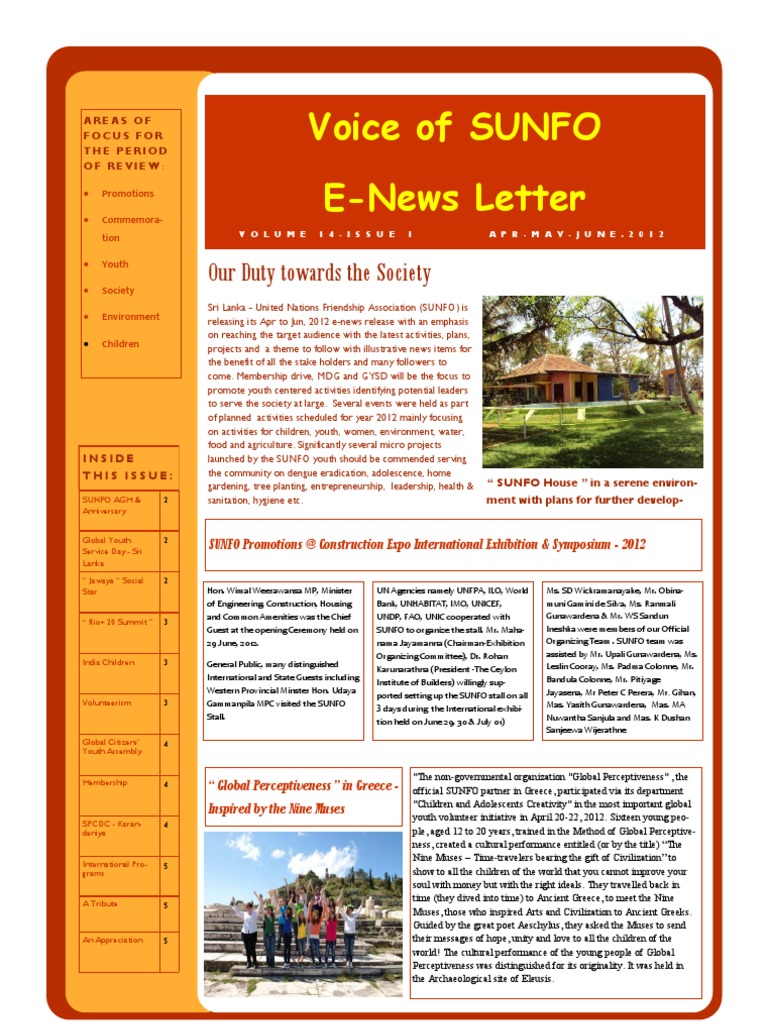 Voice of SUNFO-V 14 - I1pub | PDF | Further Education
