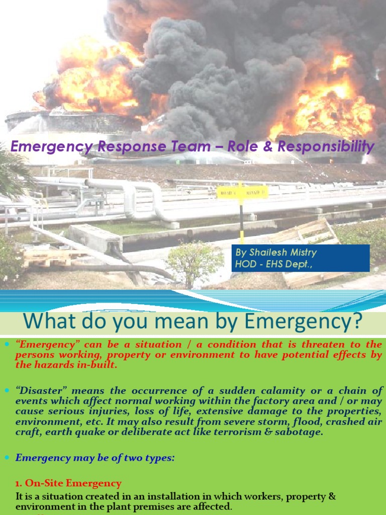 Emergency Response Team Roles & Duties | PDF | Emergency Management ...