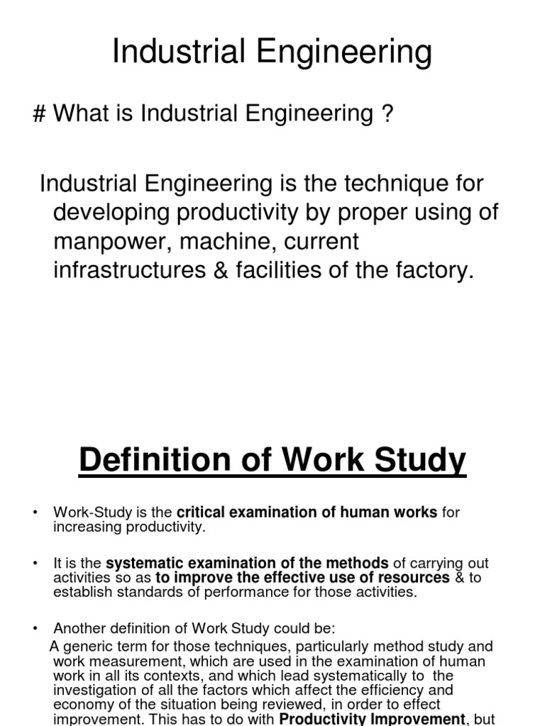 # What Is Industrial Engineering ? | PDF | Industrial Engineering | Time