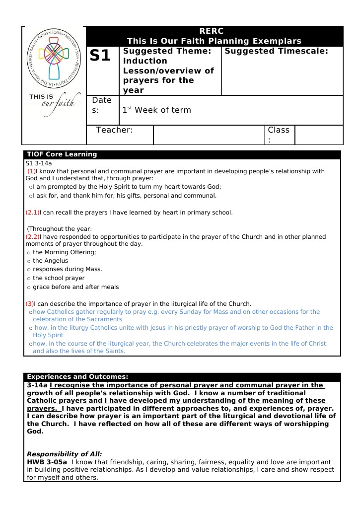Importance of Prayer in Catholic Education | PDF | Mass (Liturgy) | Prayer