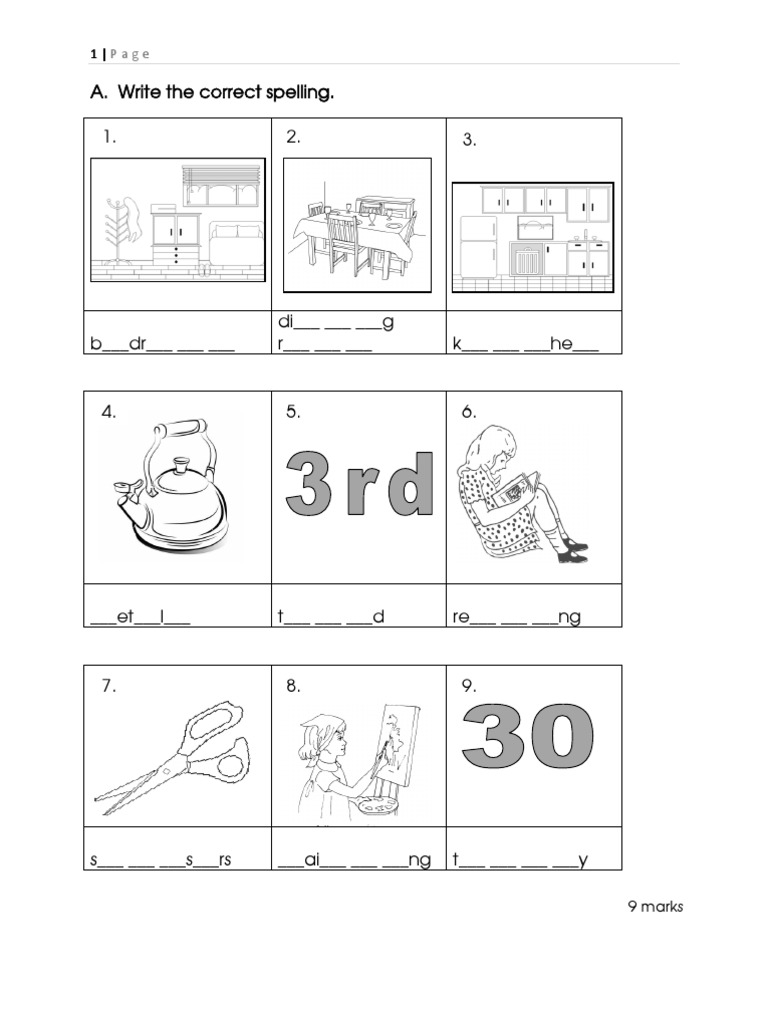 English Year 3 Paper 2 | PDF