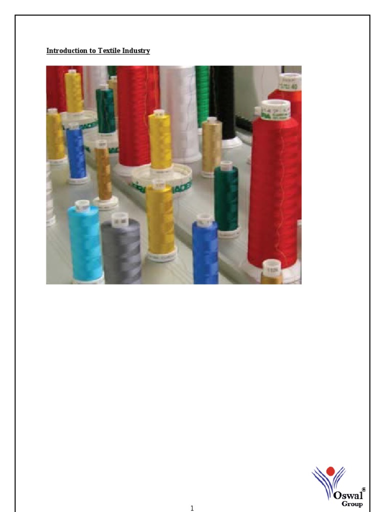 Introduction To Textile Industry | PDF | Textile Manufacturing ...