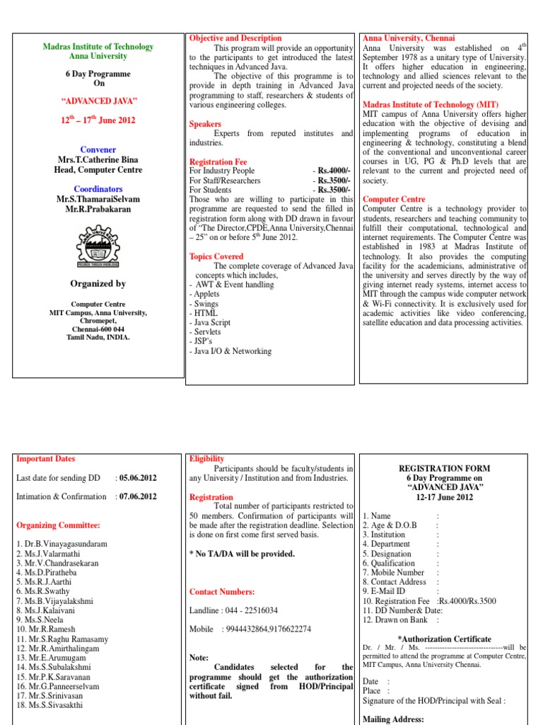 Advanced Java Pdf Java Programming Language Massachusetts Institute Of Technology