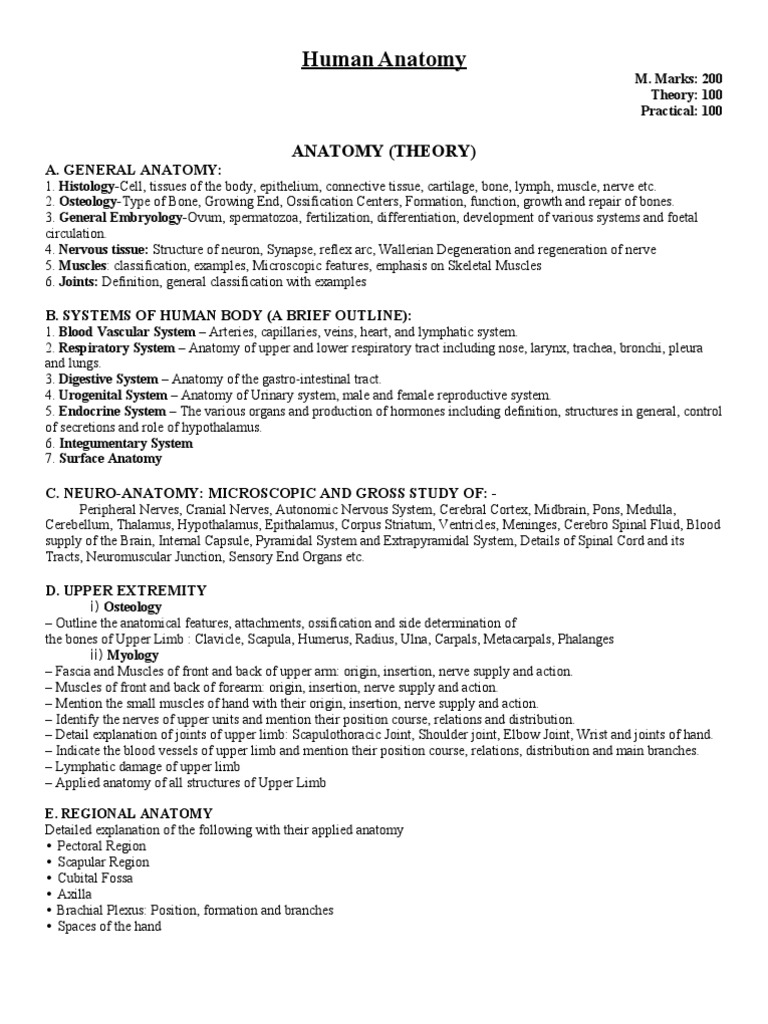 BPT Final Syllabus | PDF | Human Leg | Pelvis