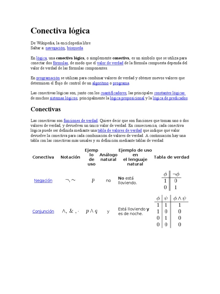 Conectiva Lógica | PDF | Proposición | Informática teórica
