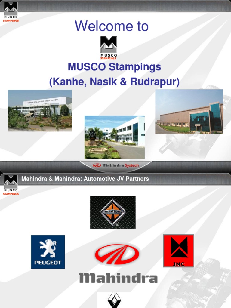 An Overview of Mahindra Stampings' Automotive Stamping Operations ...