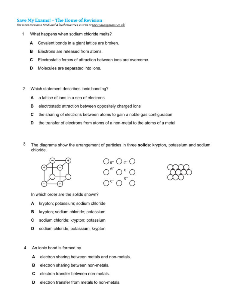 Ionic bonding[1] | PDF