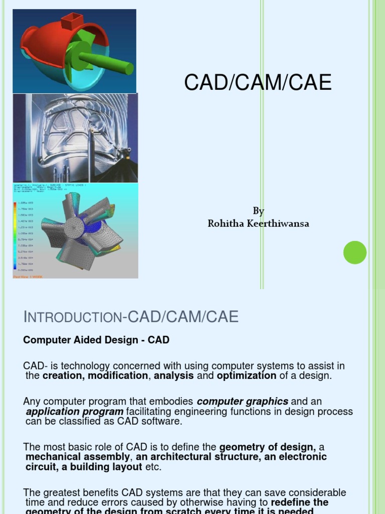 CAD CAM Presentation | PDF | Computer Aided Design | Finite Element Method