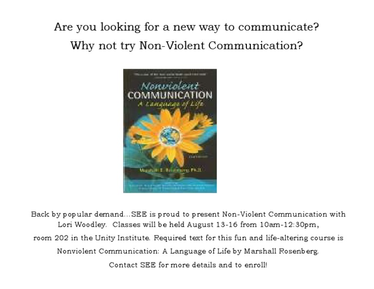 Nonviolent Communication Workshop | PDF