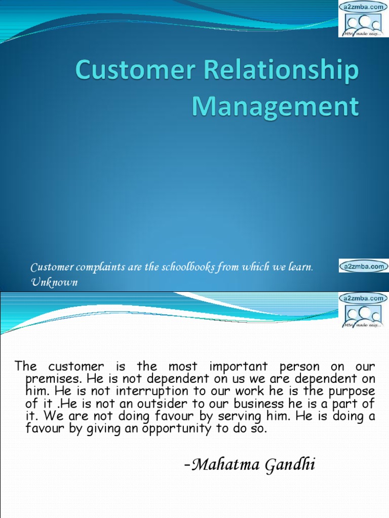 Understanding the Importance of Customer Relationship Management: A ...