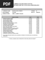 CSEC Exam Timetable 2026 | PDF