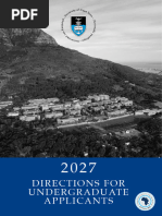 UCT 2026 Undergraduate Application Guide | PDF | Legal Guardian | Passport