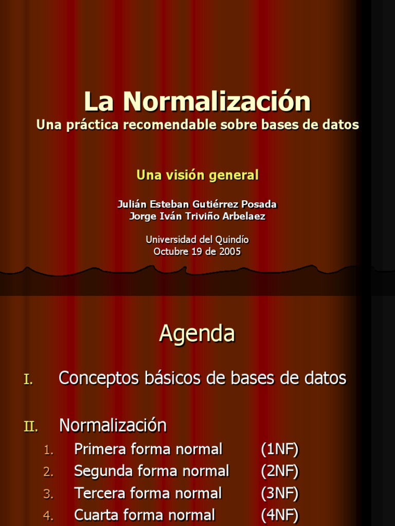 Normalizacion de Bases de Datos | PDF | Bases de datos | Base de datos relacional