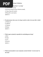 Drug and Alcohol Quiz with Answers | PDF | Cannabis (Drug) | Public Health