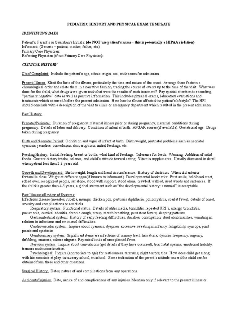 Handp Template | PDF | Pregnancy | Physical Examination