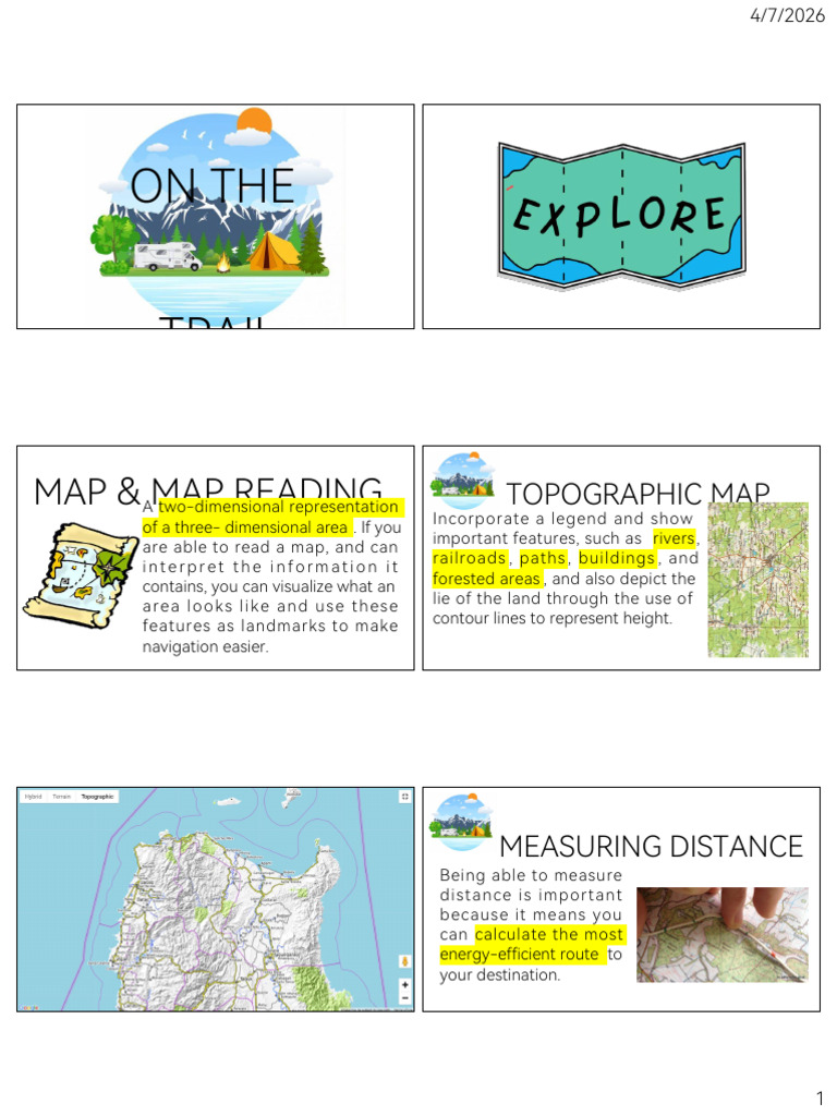lesson-9-and-10-ON-THE-TRAIL-1 | PDF | Compass | Navigation