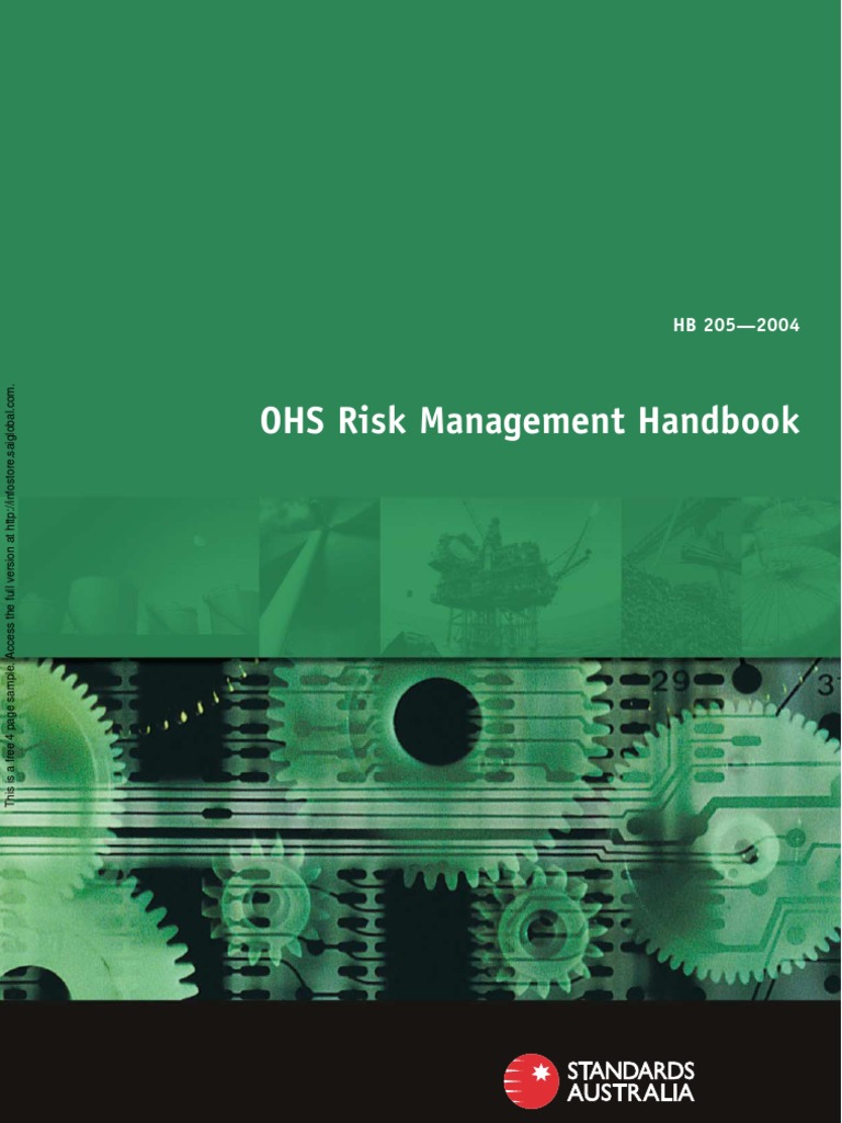 HB 205-2004 OHS Risk Management Handbook | PDF | Risk Management ...