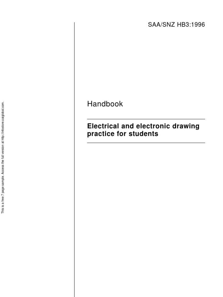 HB 3-1996 Electrical and Electronic Drawing Practice For Students | PDF ...